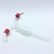 ガラスコンデンサー | 特注実験用耐熱ガラスPYREXパイレックス器具 石英ガラス器具の理化学ガラスラボ iwaki te-32