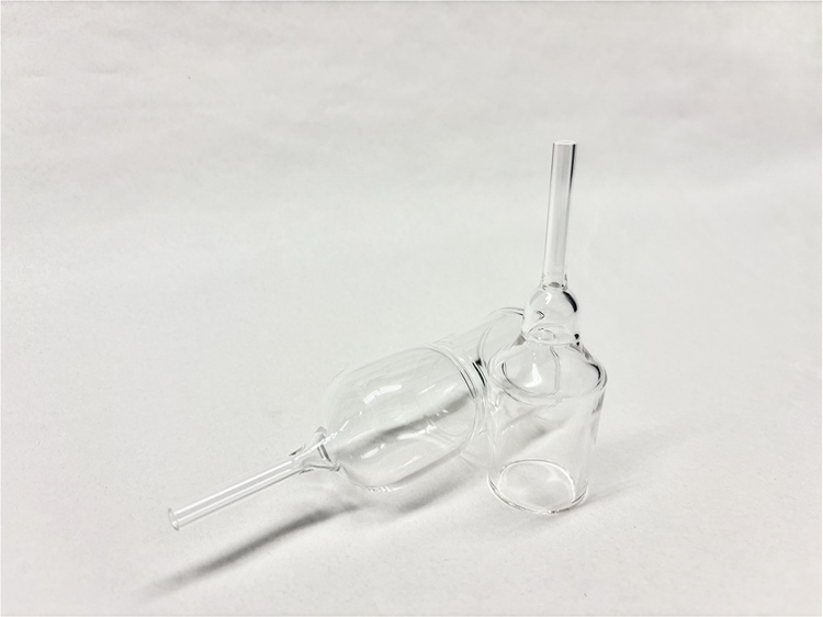 石英ガラス製 29/32 接続管 | 特注実験用耐熱ガラスPYREXパイレックス器具 石英ガラス器具の理化学ガラスラボ iwaki te-32