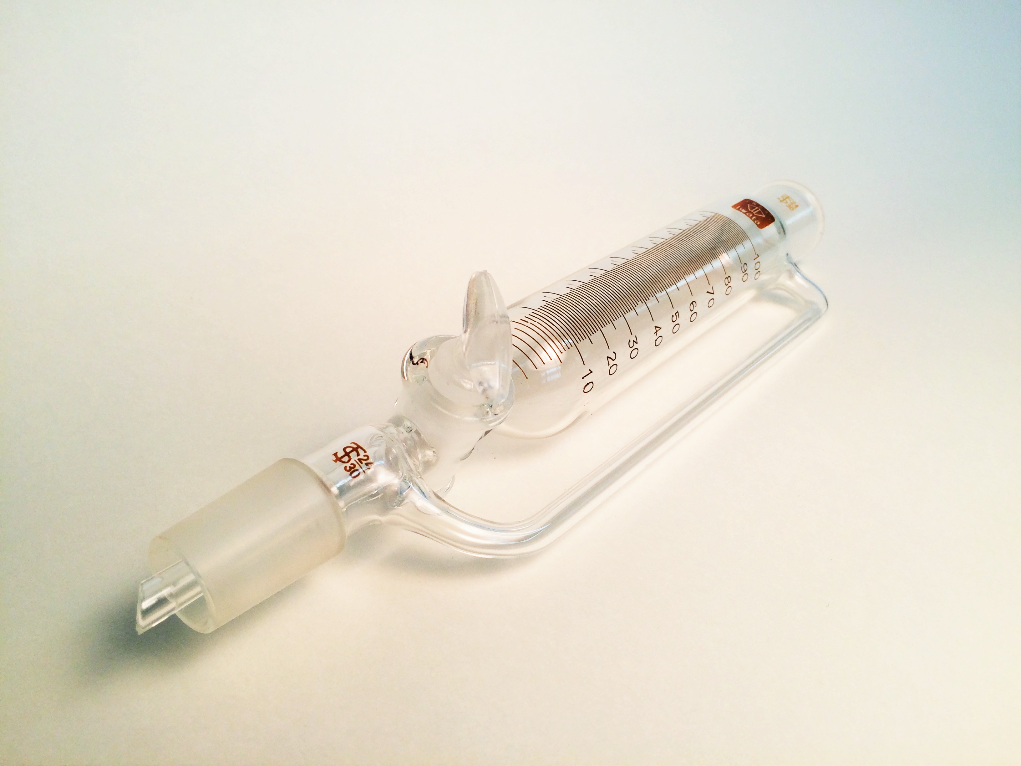 耐熱硝子「均等滴下ロート」 | 特注実験用耐熱ガラスPYREXパイレックス器具 石英ガラス器具の理化学ガラスラボ iwaki te-32